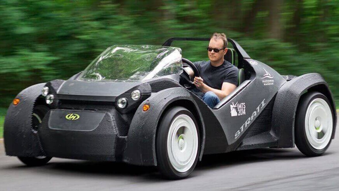 Test Driving the "Strati", Local Motor’s 3D Printed Car | All3DP