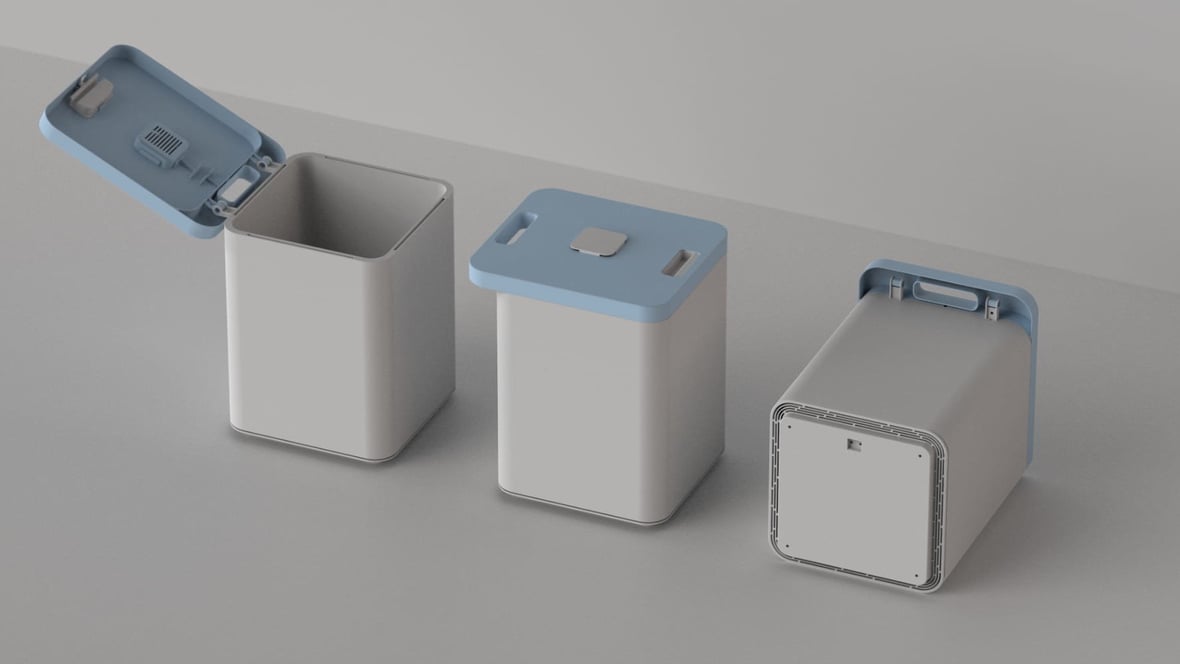 Product Designer 3D Prints Smart Trash Can Prototype to Reduce Food ...