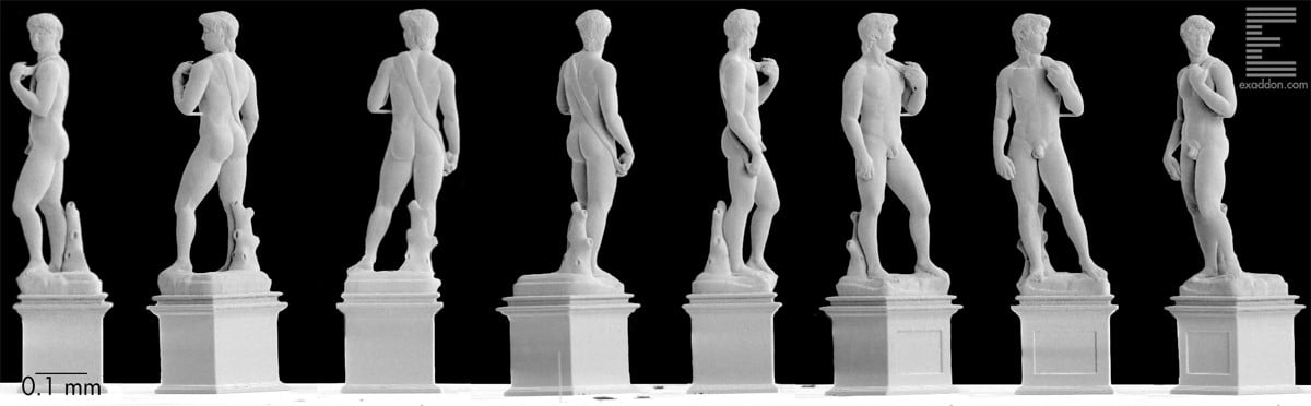 Scientists 3D Print Microscopic Copper Version of David Statue | All3DP