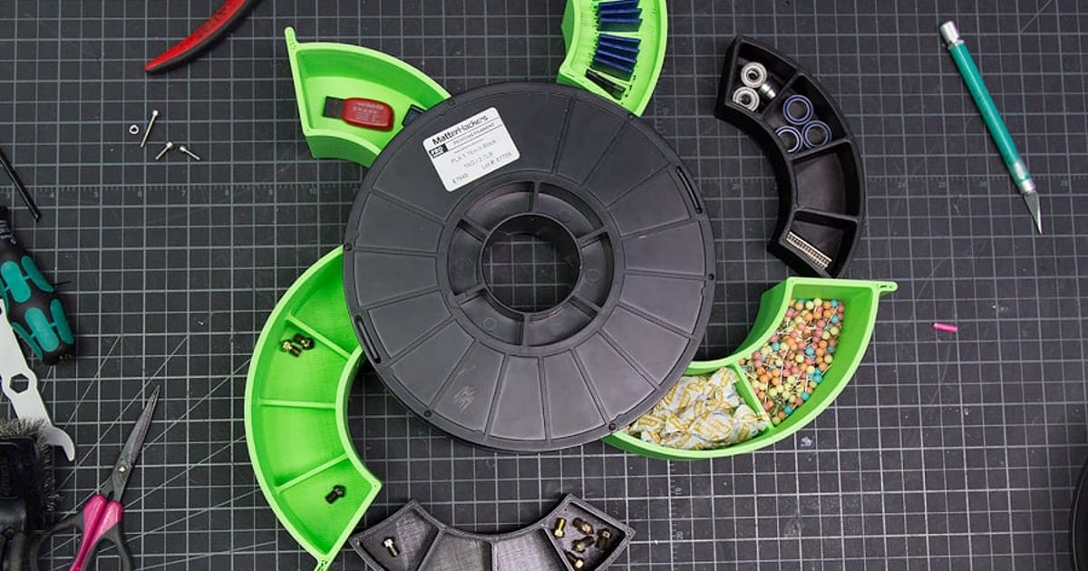 Use Leftover Filament Spools as Tool Drawers with this Nifty Hack | All3DP