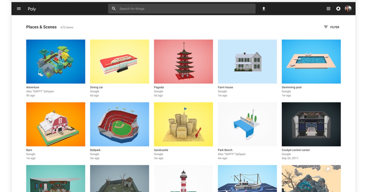 Google Launches Poly, a Full-Color 3D Model Library | All3DP