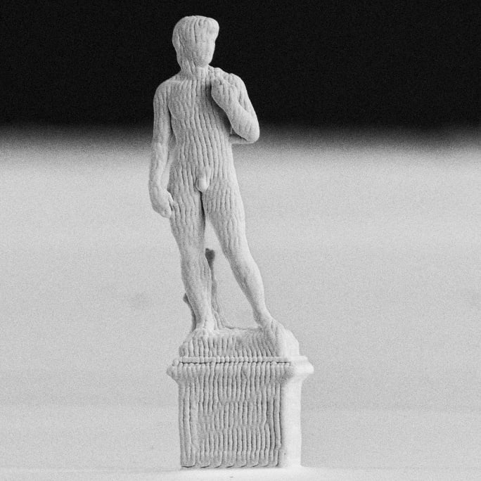Scientists 3D Print Microscopic Copper Version of David Statue | All3DP