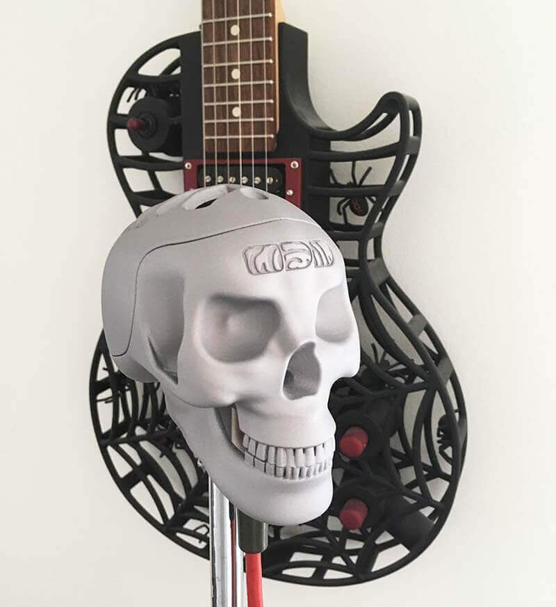 Rock Out with a Skull-Themed 3D Printed Microphone Casing | All3DP