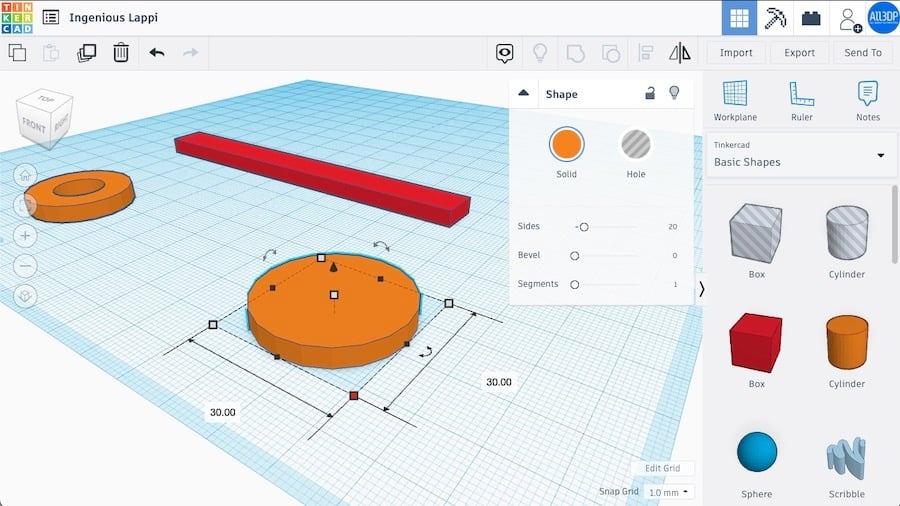 Tinkercad教程：成功的6个简单步骤 – 成都小火箭科技有限公司官网