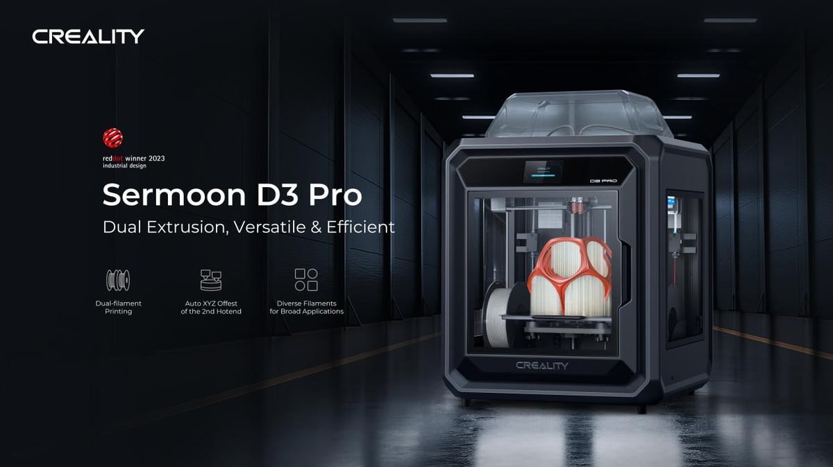 Creality Dual-Extrusion Sermoon D3 Pro Revolutionizes the 3D Printing Industry (Ad) | All3DP