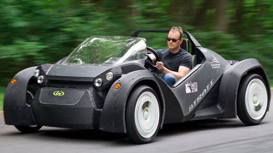 Test Driving the "Strati", Local Motor’s 3D Printed Car | All3DP