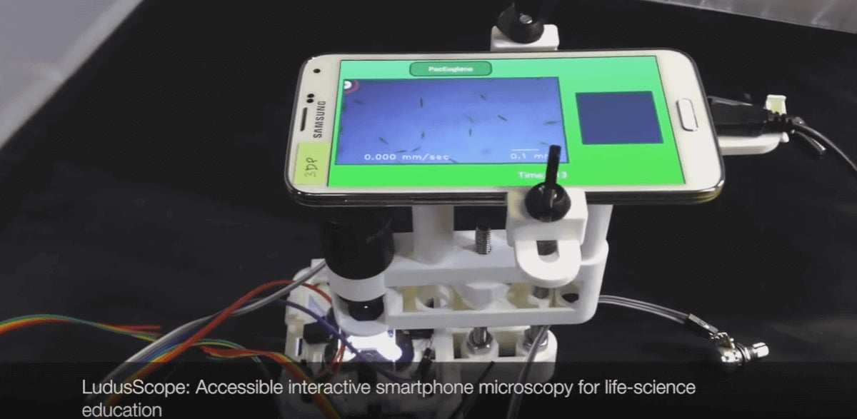 3D Printed Microscope Turns Your Smartphone into 'Amoeba PacMan' | All3DP