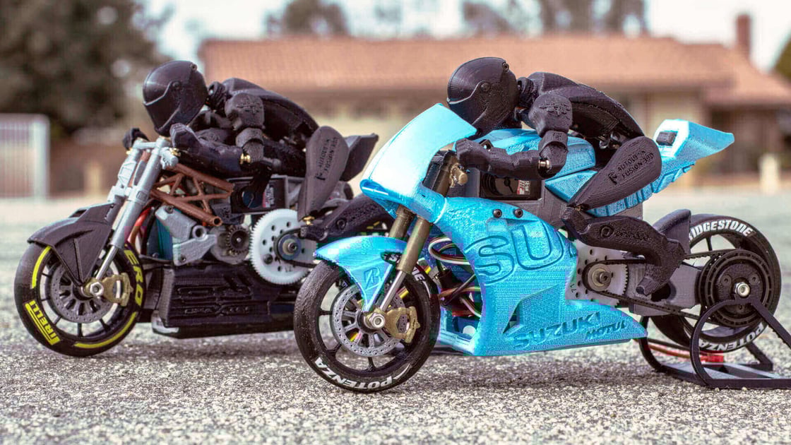 3D Print Your Own Functional RC Motorcycles | All3DP