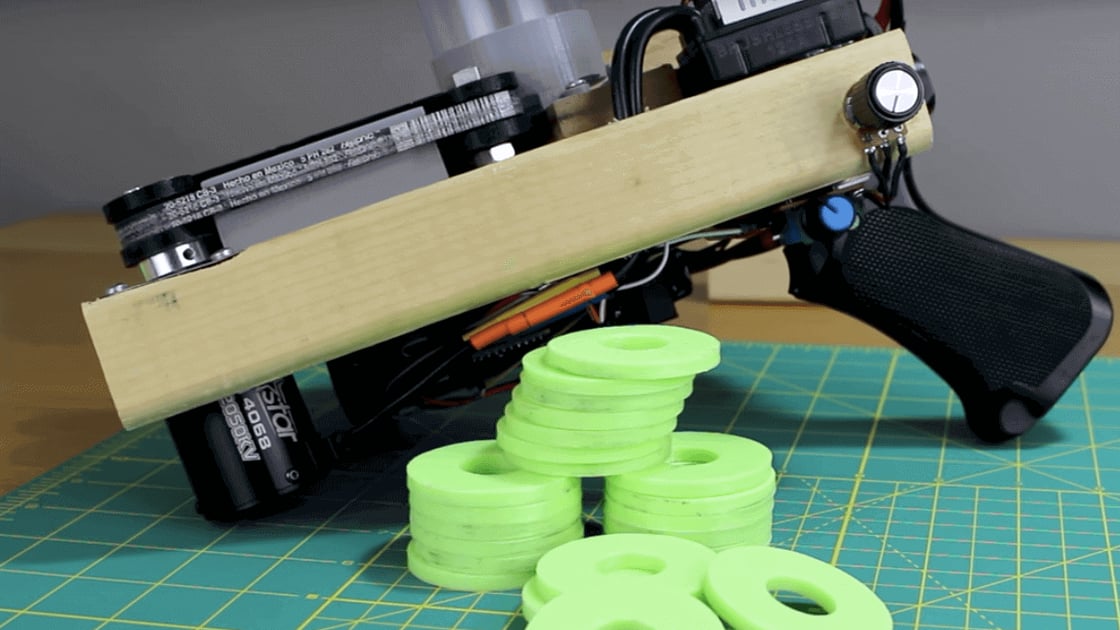 YouTuber Creates 3D Printed Homemade Disc Shooter | All3DP