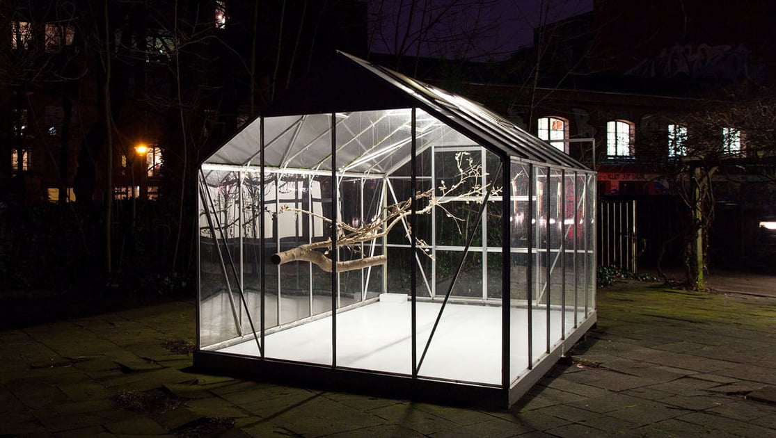 Suspended Tree Sculpture Created with 3D Pen and Wood Filament | All3DP