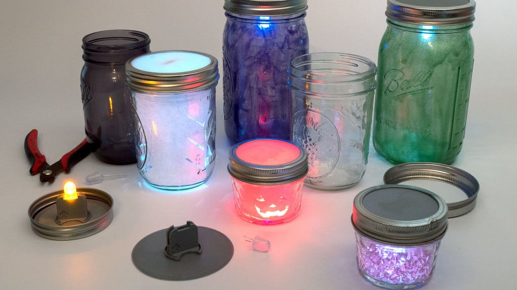 [Project] Create Your Own 3D Printed LED Mason Jar Lanterns | All3DP