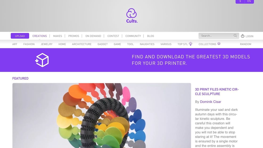 Cults3D Reaches Over 300,000 Users, Becoming One of the Leading 3D ...