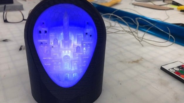 [Project] 3D Print This Mesmerizing LED Geode City | All3DP