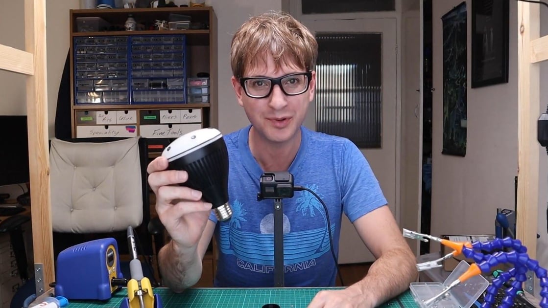 This Inventor Created an AI Light Bulb Using an Amazon Echo Dot | All3DP