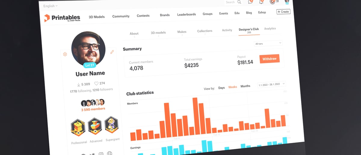 Printables to Launch Patreon-Like Subscription Service | All3DP