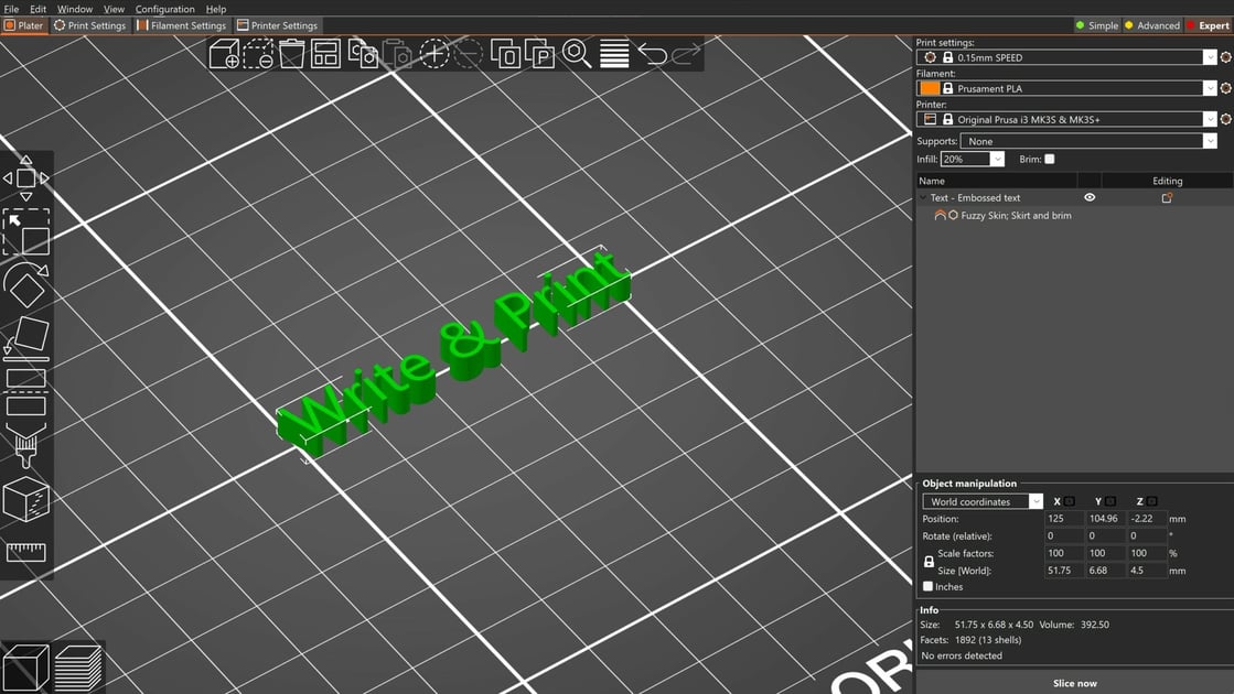 PrusaSlicer: Text Embossing – Simply Explained | All3DP