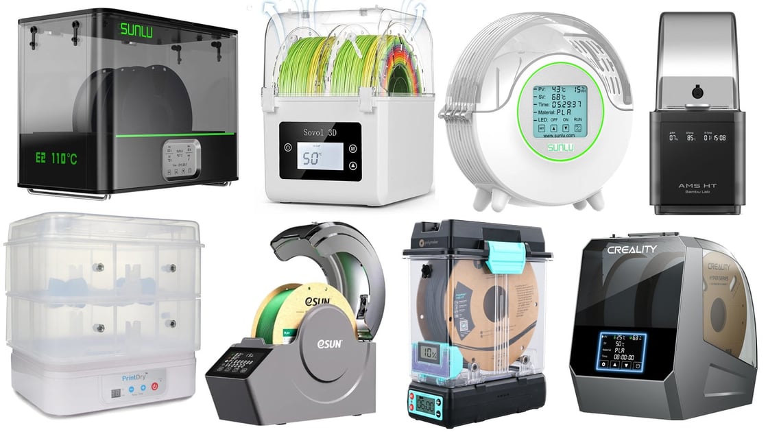 No More Wet Filament! Top Filament Dryers from Sunlu, Creality, Bambu ...