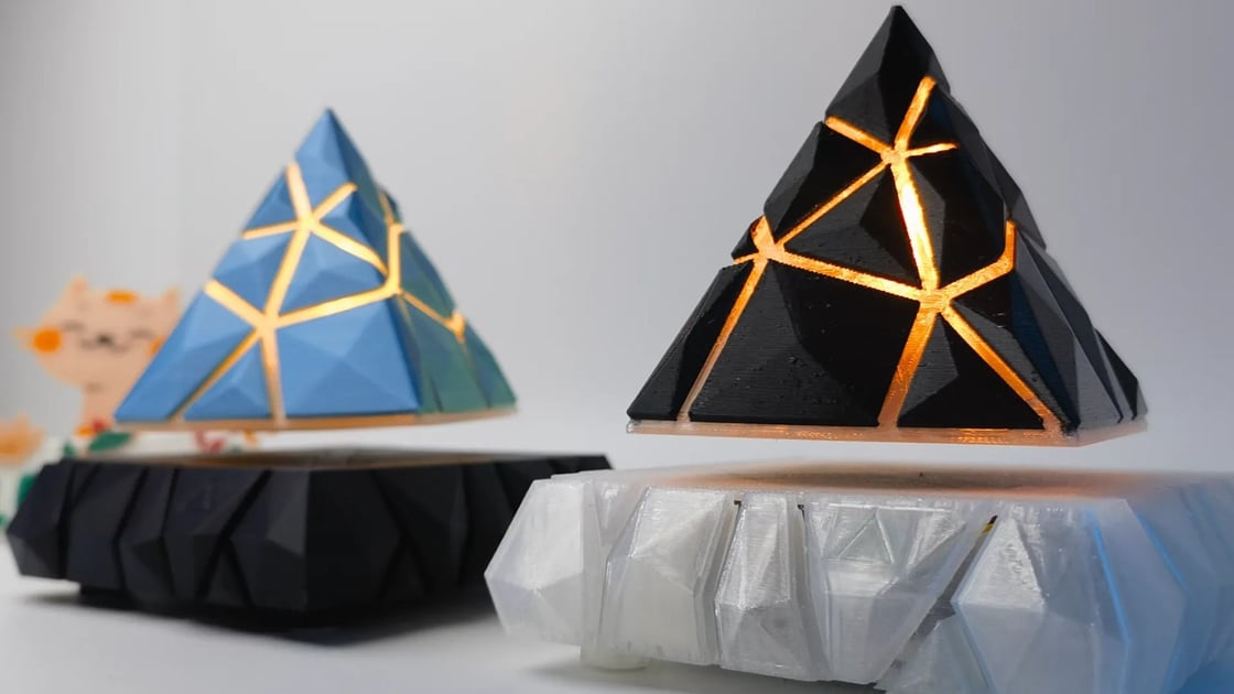 Ready for History to Soar? 3D Printed Pyramids Levitate with Magnets ...