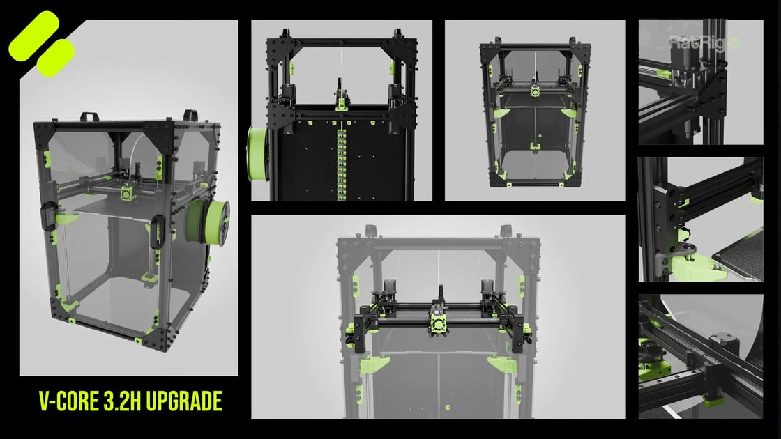 Rat Rig Unveils Speed‑Boosting V‑Core 3.2H Upgrade | All3DP