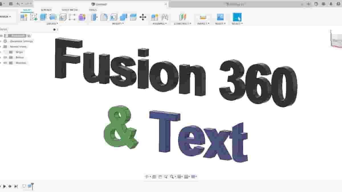 Fusion 360: Text – Simply Explained | All3DP