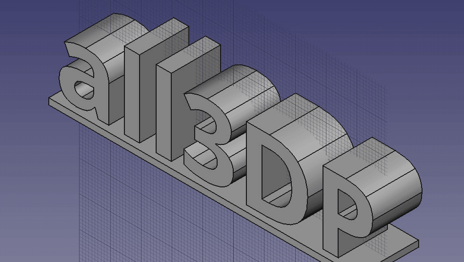 How to 3D Print Letters or Text using FreeCAD | All3DP