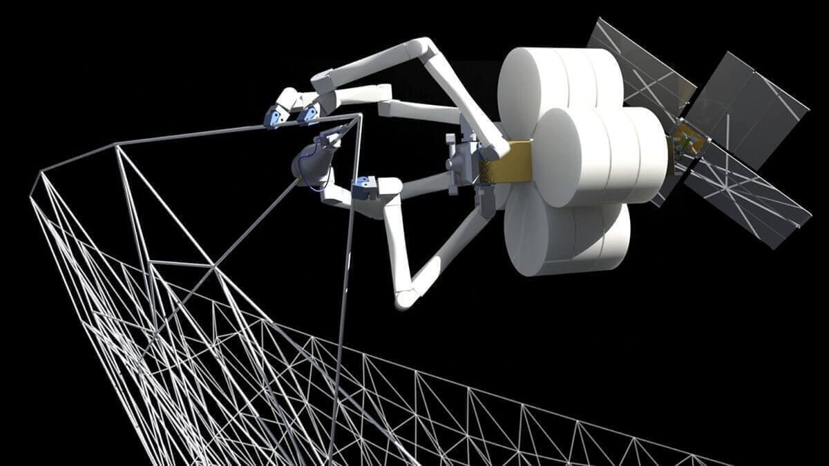 SpiderFab: 3D Printing Robots Construct Structures in Space | All3DP