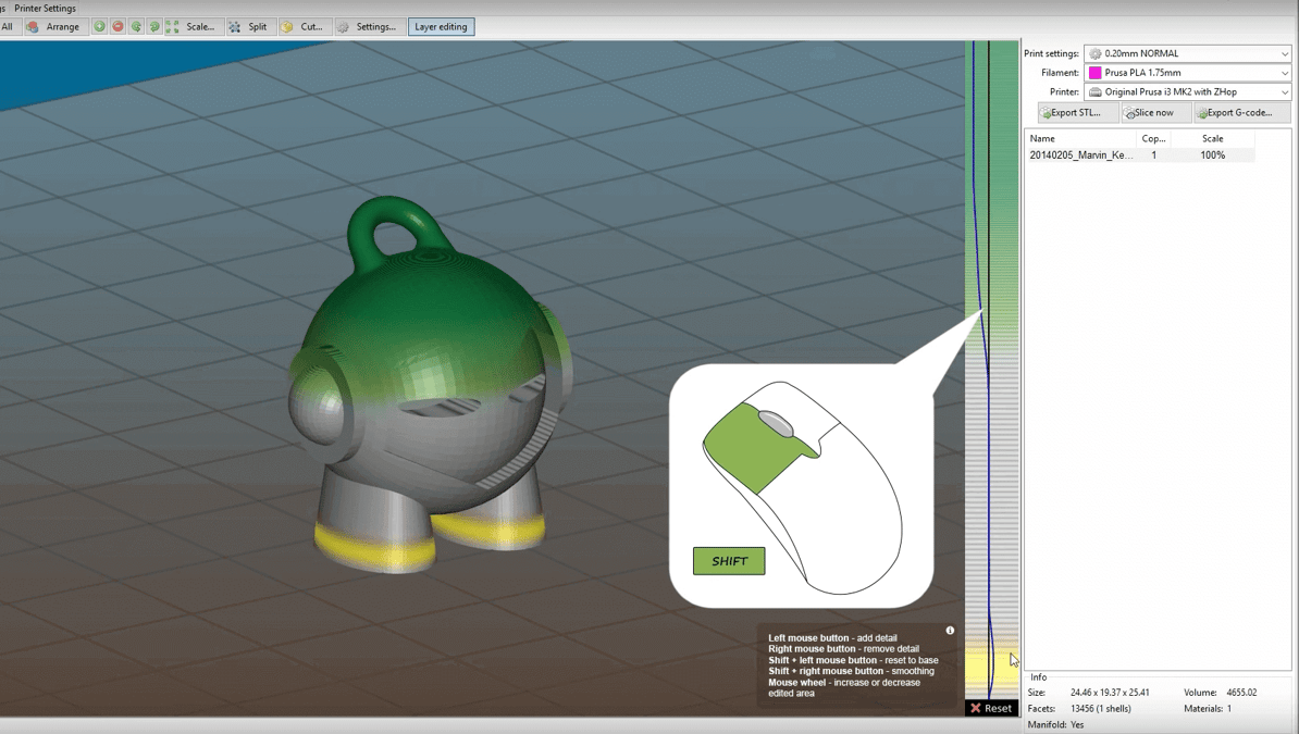 Slic3r Prusa Edition Unveils Smooth Variable Layer Height Feature | All3DP