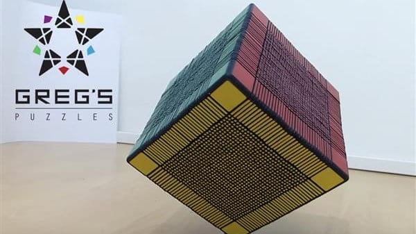 Ridiculous 33x33x33 Rubik's Cube Features Over 6,000 3D Printed Parts ...