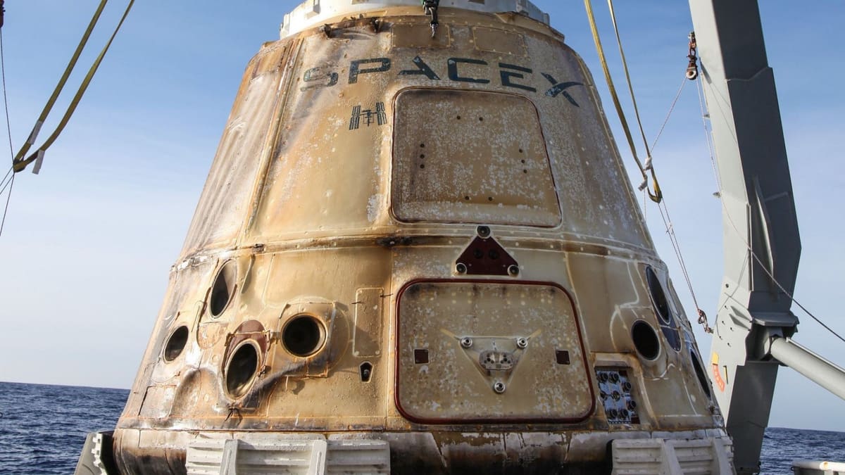 spacex dragon capsule return