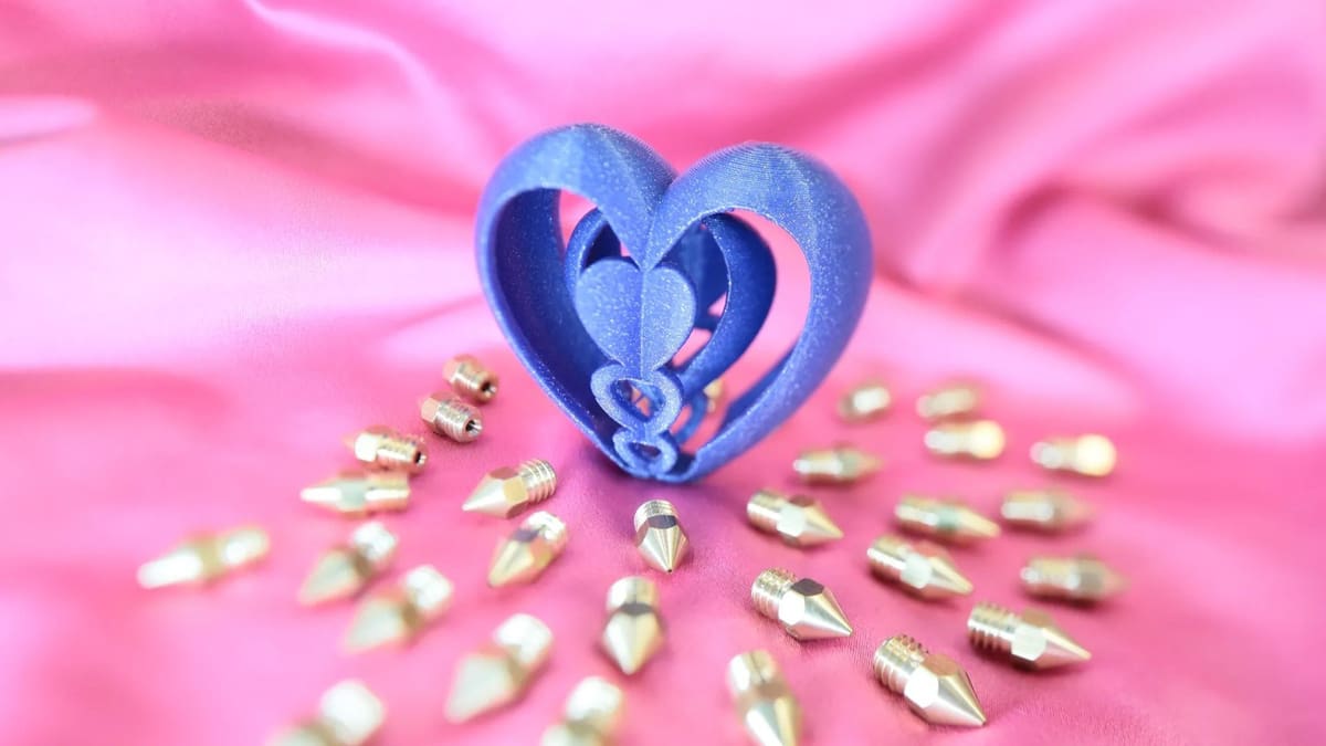 3d printed heart shape