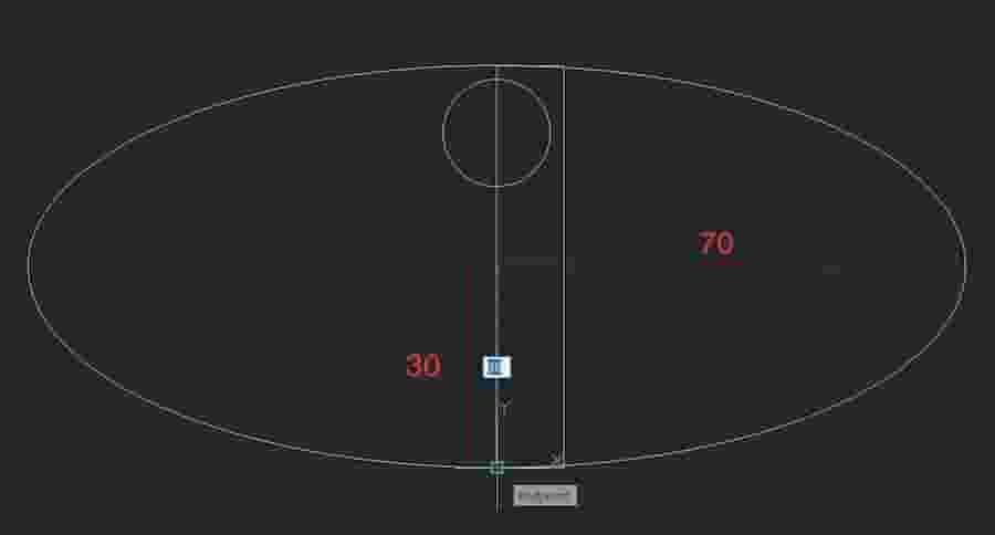 how to draw a tangent line to an ellipse autocad