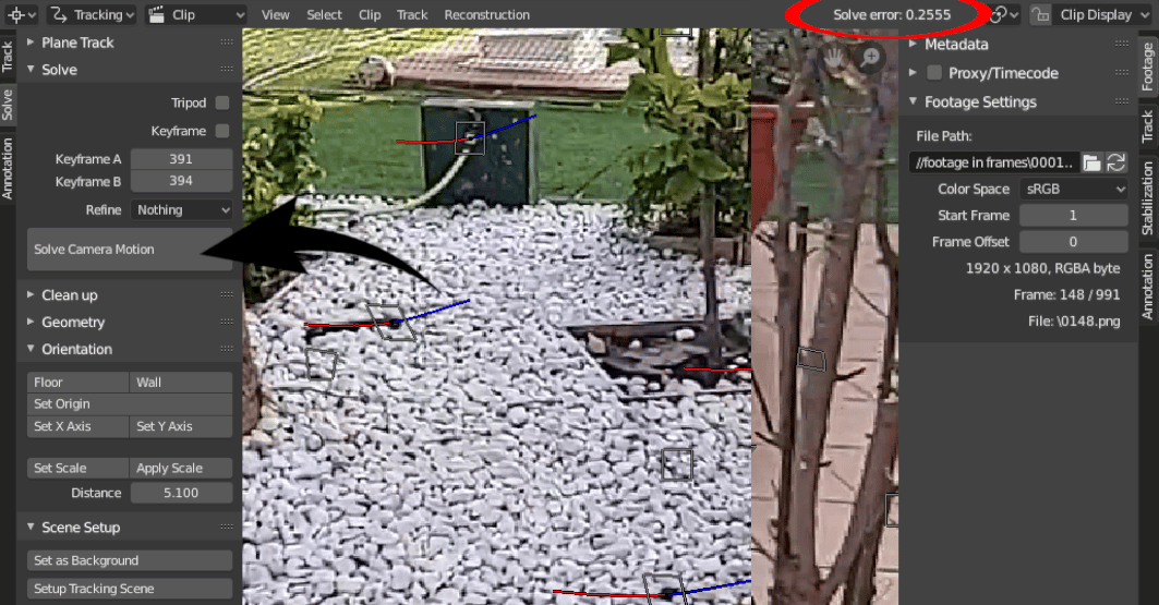 blender camera track object