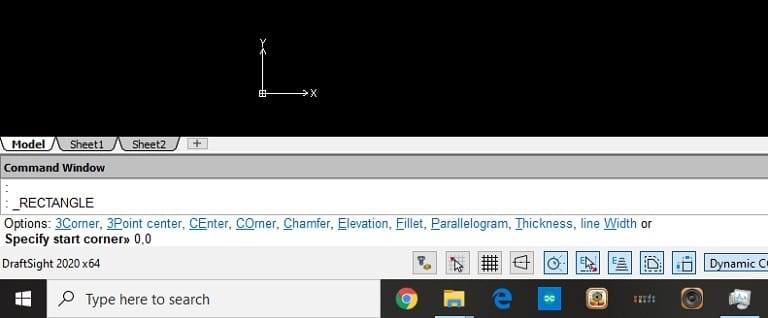 draftsight radius corner