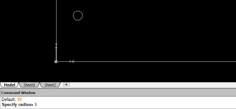 draftsight radius corner