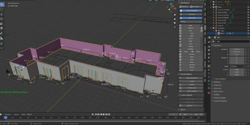 blender architecture tips