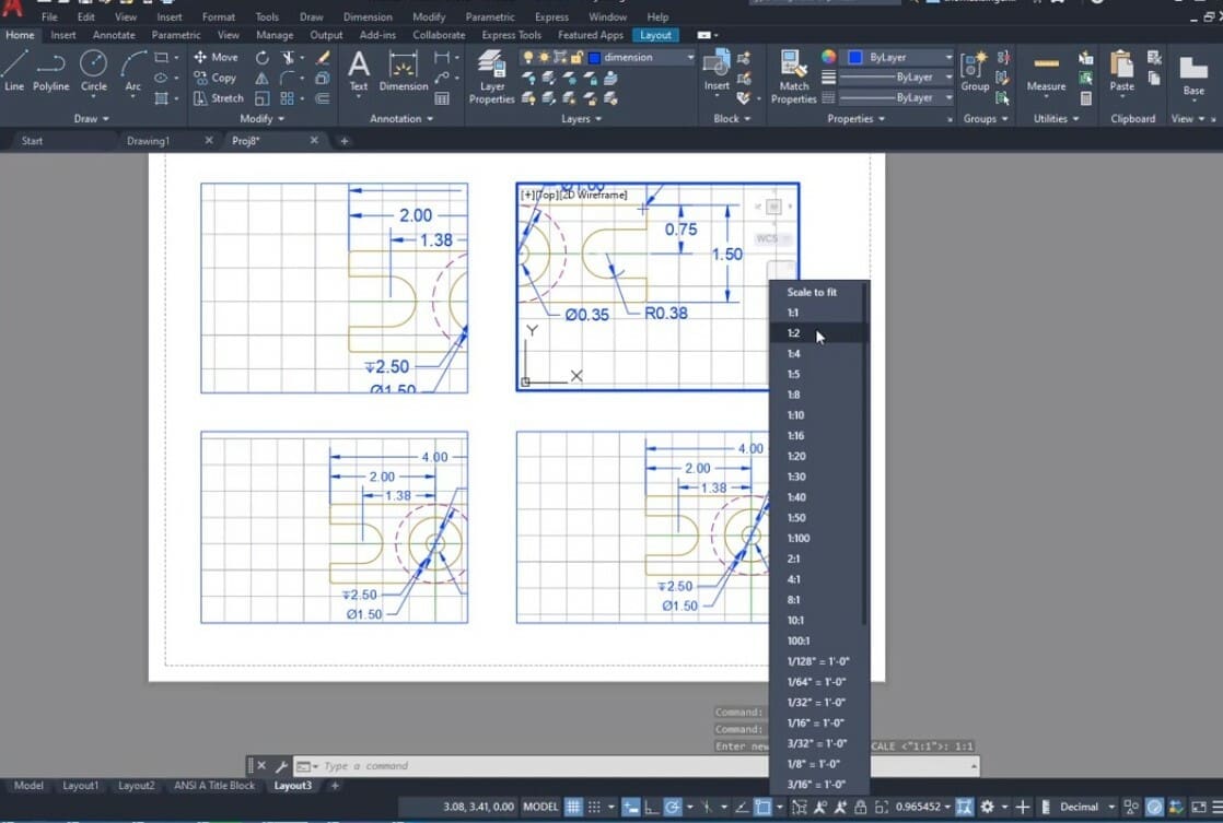 autocad screen resolution