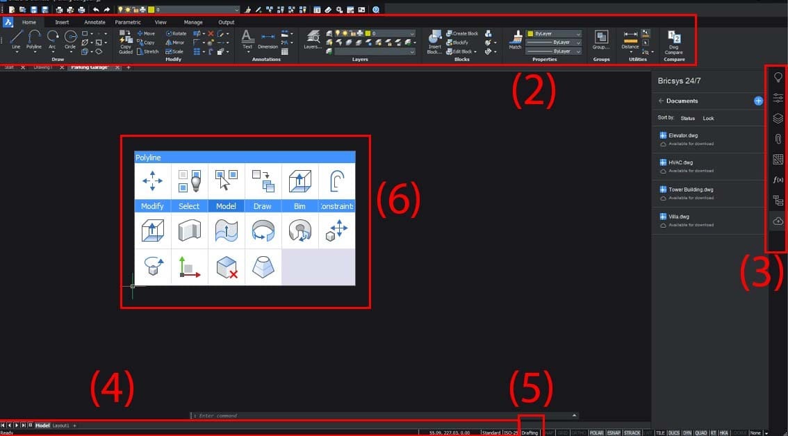 autocad 2019 interface