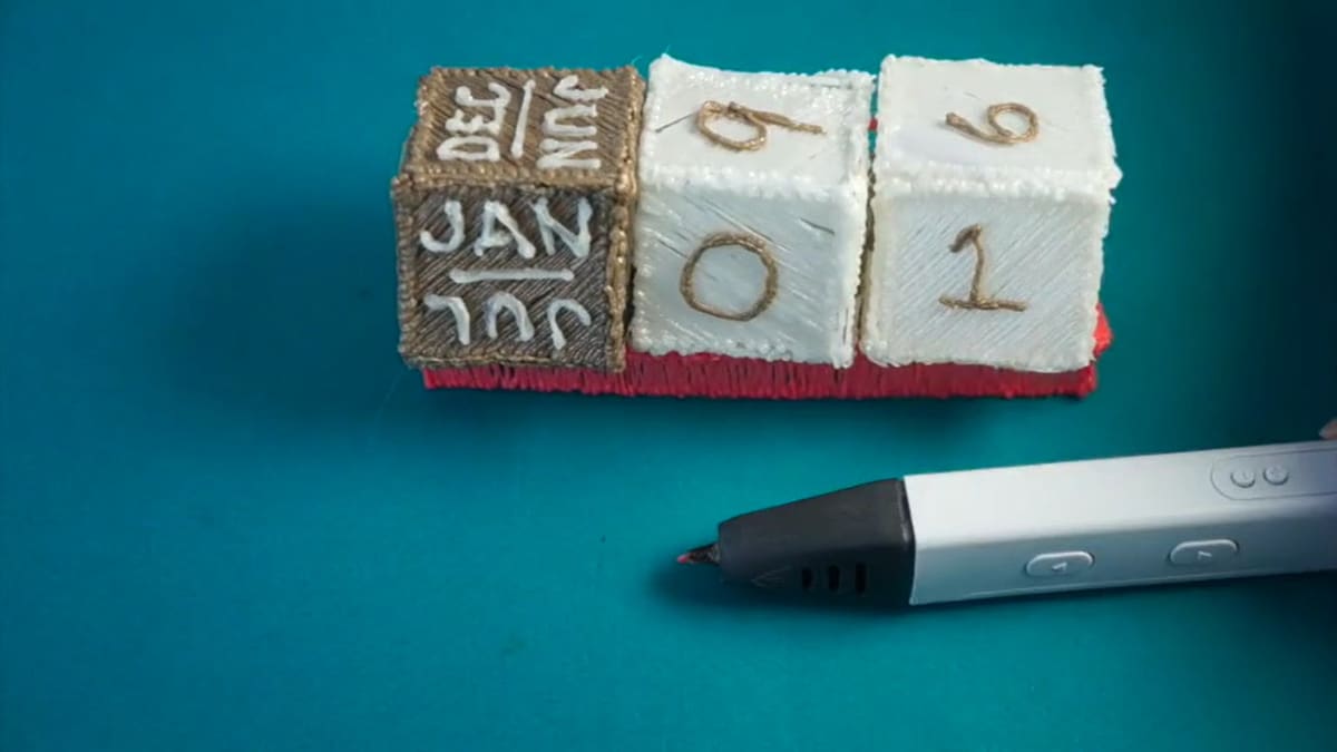 3d pen cube template