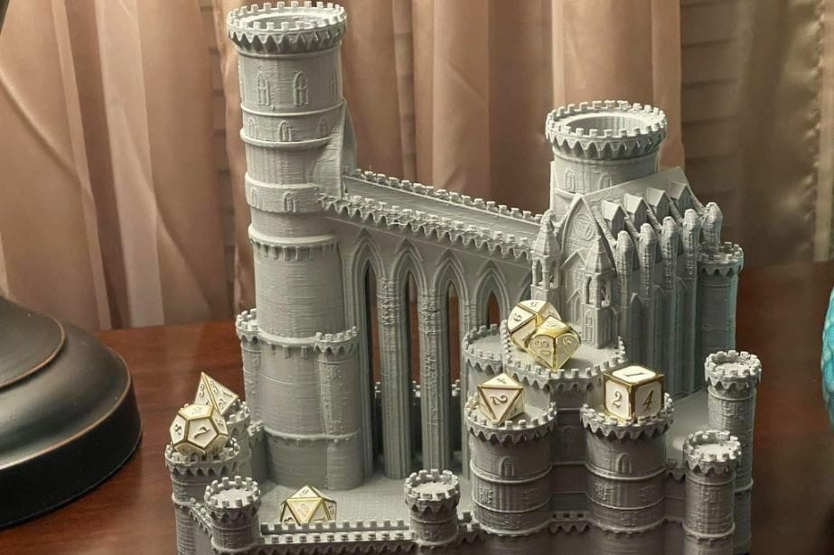 printable dice tower