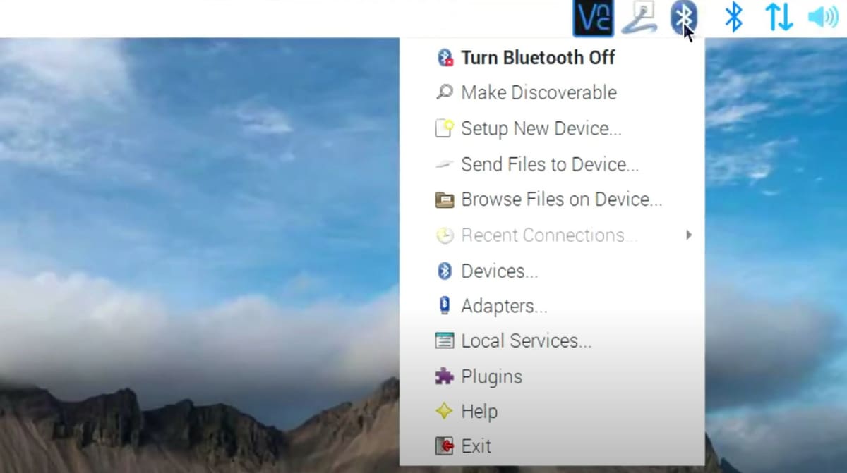 raspberry pi bluetooth setup