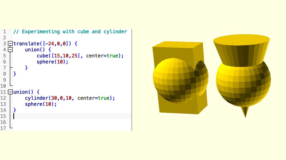 openscad difference