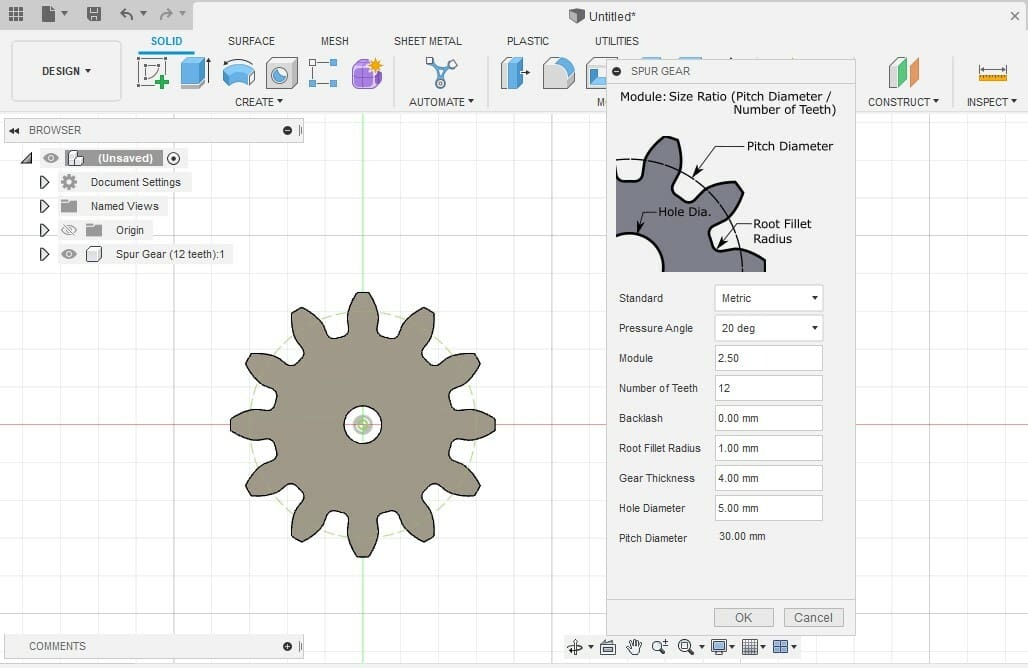 solid edge gear designer