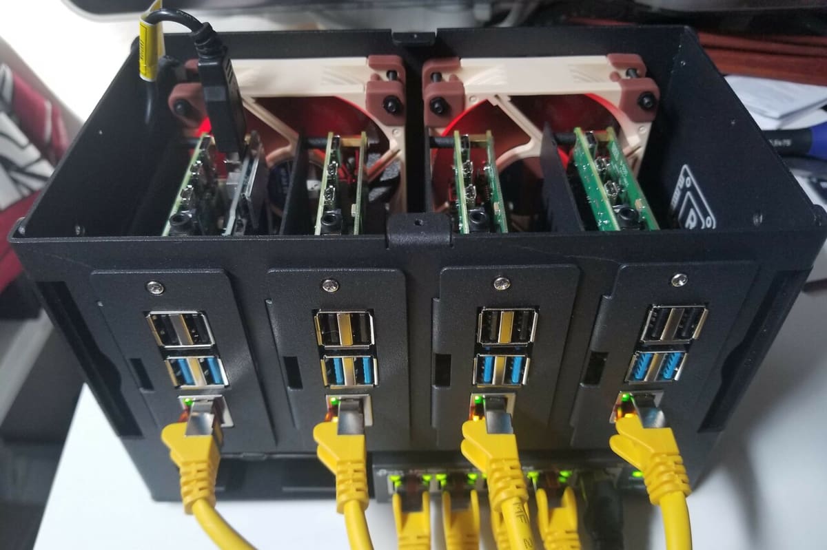raspberry pi cluster rack