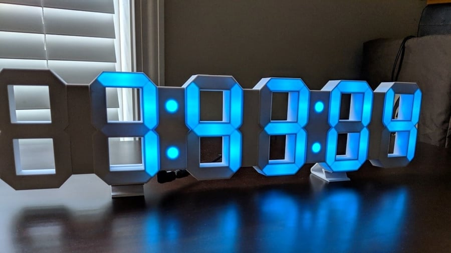 digital clock display missing segments