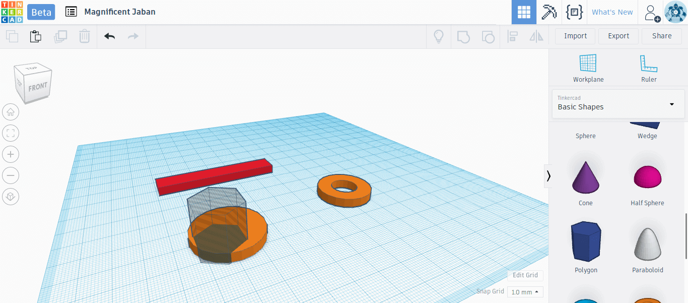 Tinkercad Tutorial 2 Shape Editor And Handles Youtube