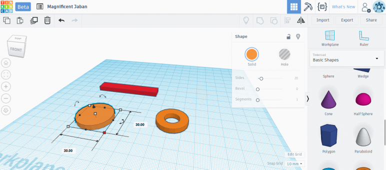 Tinkercad Tutorial 2 Shape Editor And Handles Youtube 1179