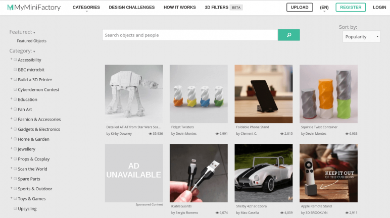Fichier STL gratuit pour imprimante 3D : les 31 meilleurs sites 2019 ...