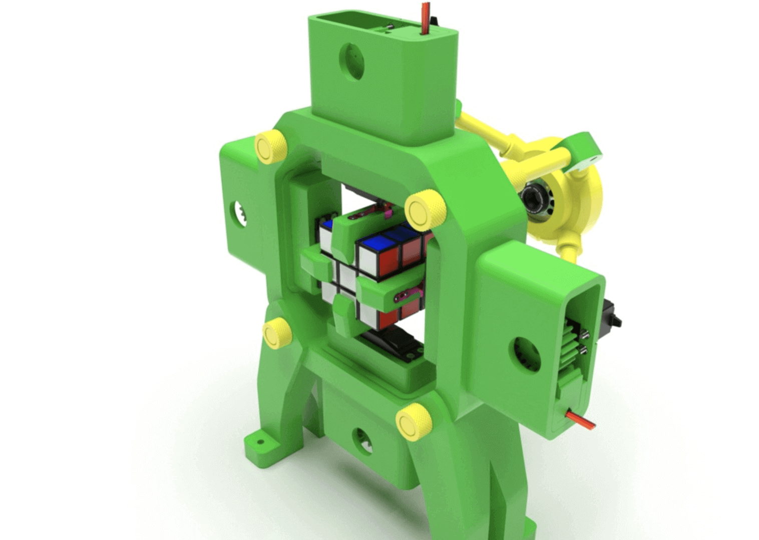 This 3D Printed Robot Solves Rubik’s Cube in no Time | All3DP
