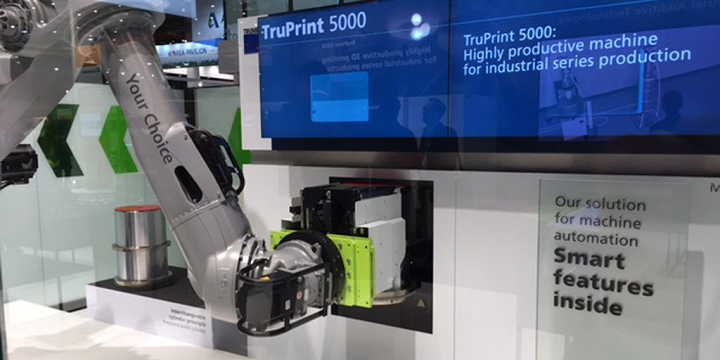 TRUMPF Unveils TruPrint 5000 Metal 3D Printer at Formnext 2017 | All3DP