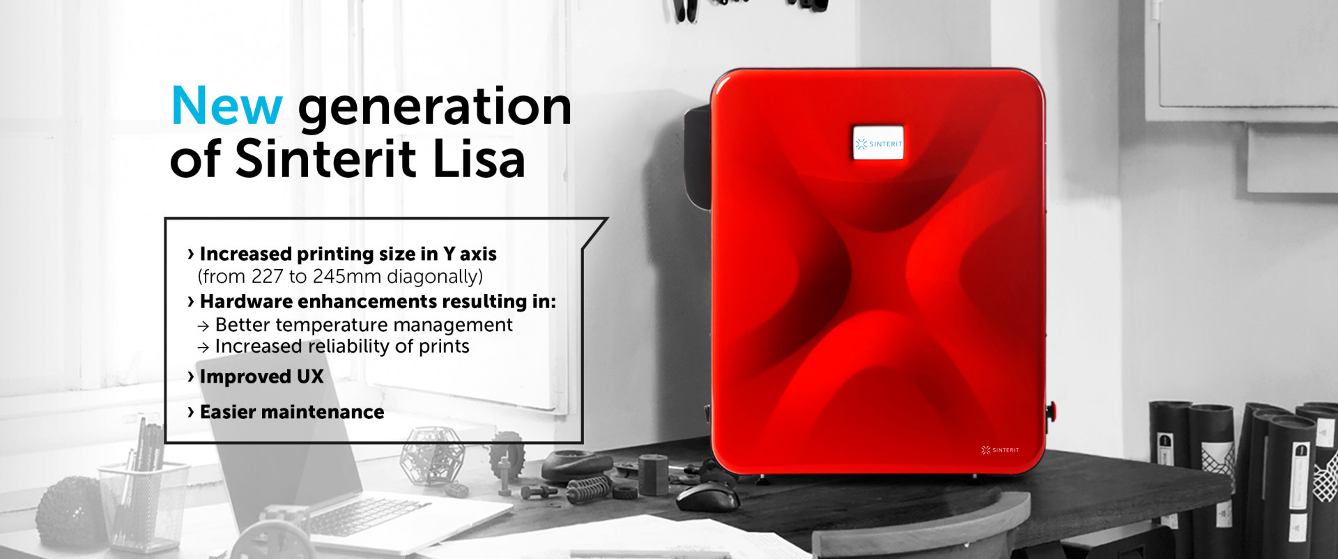 Sinterit Unveils New and Improved Version of the Lisa SLS 3D Printer ...